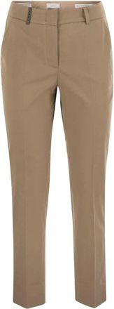 PESERICO Femme, Pantalons, Beige, Taille: 40 FR 4718 Tailored Pantalons