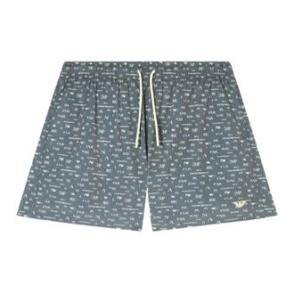 Emporio Armani Homme, Maillots de bain, Vert, Taille: M Shorts de bain avec petits logos