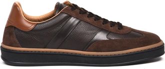 Baldinini Baskets en Daim et Cuir Foulonn&eacute; - Homme - Chaussures - Brun - Taille: 39 EU