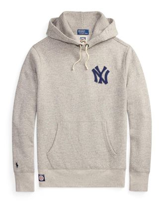 Ralph Lauren Softer Hoodie mit New York Yankees-Aufn&auml;her, Classic Fit in