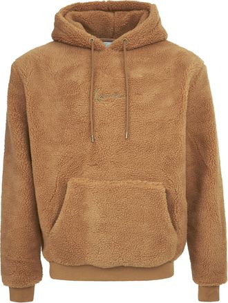 Karl Kani Herren KM213-064-2 Small Signature Teddy Hoodie Sand, XL