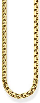 Thomas Sabo KE1110-413-39-L60 Chaîne vénitienne pour homme en argent sterling 925 plaqué or jaune 750 Longueur 60 cm, 60cm, Argent sterling Or jaune, Pas de gemme