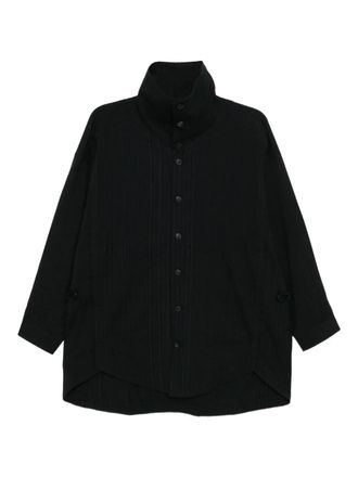 Jan-Jan Van Essche chemise Medium en seersucker - Noir