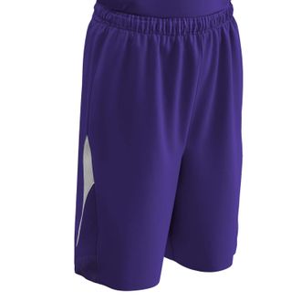 Champro Champpro Pivot Reversible Polyester Basketball-Shorts, Erwachsene, Gr&ouml;&szlig;e XL, Lila, Wei&szlig;