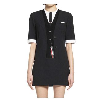 Thom Browne Damen, Kleider, Schwarzk, XSGr&ouml;&szlig;e