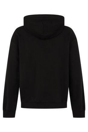 HUGO BOSS Mens Hooded Cotton Sweatshirt Black Jumpers Sweater