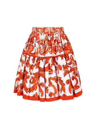 Dolce & Gabbana Mini Skirt Majolica
