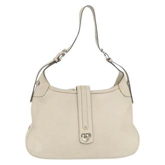 Ferragamo Pre-owned Gancini Schultertasche - - Pre-owned - Damen - Beige - ONE SIZE