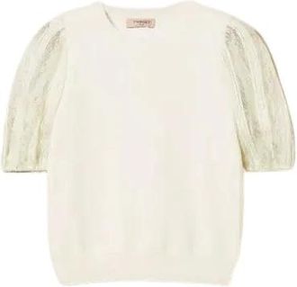 Twinset Femme, Tops, Blanc, Taille: 40 FR T-Shirt