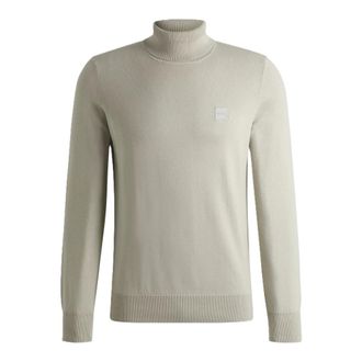HUGO BOSS Homme, Pulls, Beige, Taille: M Pull &agrave; Col Roul&eacute; Doux