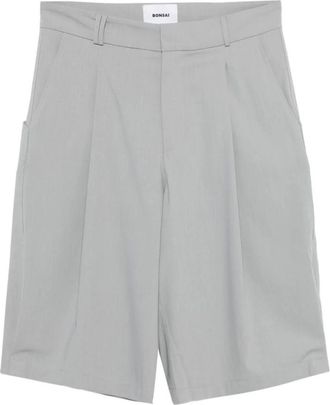 BONSAI Homme, Shorts, Gris, Taille: L Short pliss&eacute;