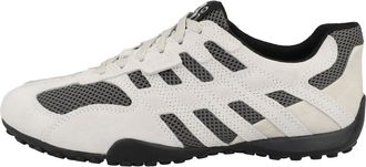 Geox Herren U Snake ORIGINAL A Sneaker, Off White/Dk Grey, 44 EU
