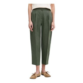 Benetton Pantalon Large - Femme - Pantalons - Vert - Taille: 36 FR