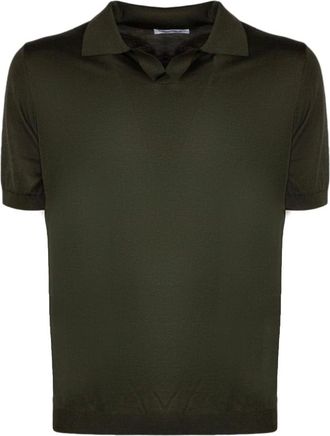 KANGRA Homme, Tops, Vert, Taille: 3XL Polo en m&eacute;lange de soie et de coton