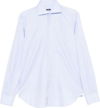 Barba Homme, Chemises, Bleu, Taille: L Camicia bottoni