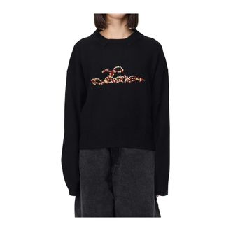 Paul Smith Pull brod&eacute; Love - Femme - Pulls - Noir - Taille: 38 FR