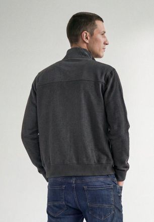Street One Men Fleecejacke mit Stehkragen