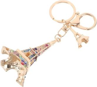 Vosarea Porte-cl&eacute;s Tour Eiffel Avec Ornement Scintillant Pendentif Pour Cl&eacute;s Souvenir Fran&ccedil;ais D&eacute;cor Pour Sacs &agrave; Main