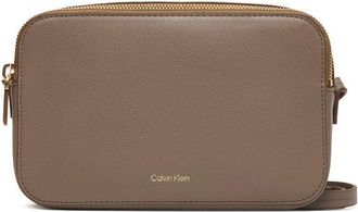 Calvin Klein Handtasche Foil Logo Elongated Camera Bag LV04F3276G Beige