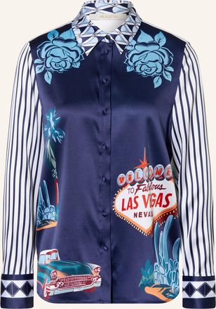 Herzen&rsquo;s Angelegenheit Herzens Hemdbluse Aus Seide blau