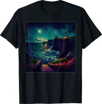 Freestyle Surrealism Sternennacht Cliffs of Moher T-Shirt
