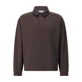 Lacoste Sweatshirt mit Polokragen
