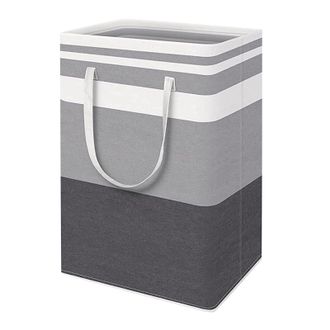 Generic 1 St&uuml;ck freistehender W&auml;schekorb, zusammenklappbarer hoher W&auml;schekorb mit verl&auml;ngerten Griffen f&uuml;r Kleidung, im Wohnheim in der Familie (A, One Size)