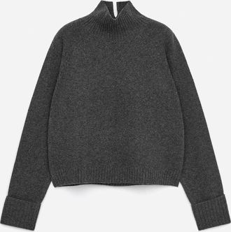Arket Wollpullover Mit Rollkragen -Grau