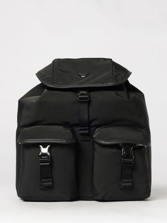 Emporio Armani Rucksack aus recyceltem Nylon mit Klappe und Adler-Logo