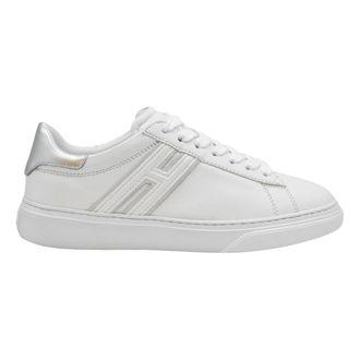 Hogan Femme, Chaussures, Blanc, Taille: 35 1/2 EU Chaussures Argent Lac&eacute;es Bianca