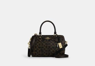 Coach Rowan Satchel Aus Loved-Signature-Canvas Mit Anh&auml;ngern