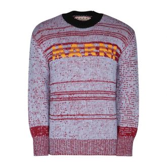 Marni Homme, Pulls, Multicolore, Taille: XL Pull Tricot Col Rond