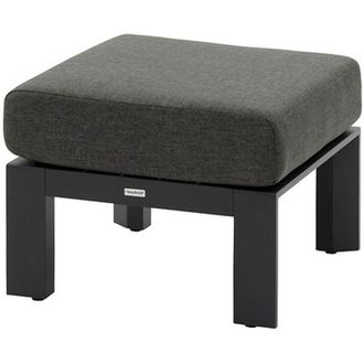 Hesperide Pouf de jardin &Eacute;vasion graphite aluminium et ol&eacute;fine - Hesp&eacute;ride