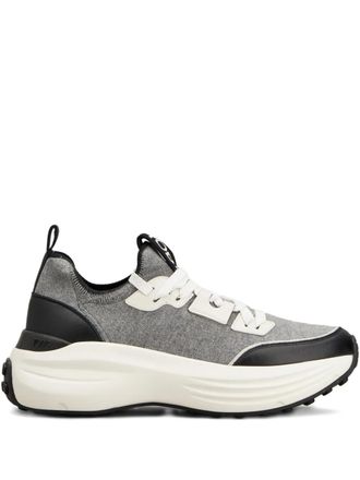 Tod's baskets &agrave; patch logo - Gris