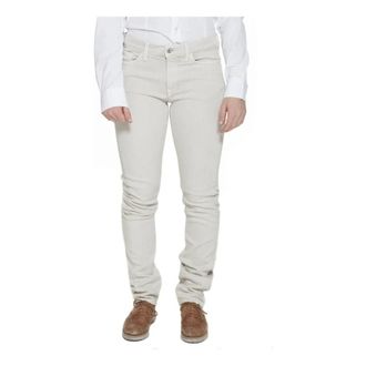 GANT Femme, Jeans, Beige, Taille: W28 L34 Pantalon Femme Beige, Jambe Slim, Logo