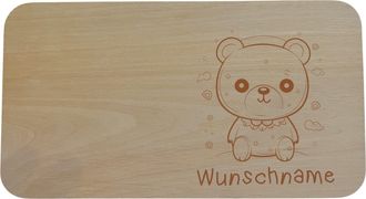 Ffelsenfest Fr&uuml;hst&uuml;cksbrettchen Kinder I Brotzeitbrett personalisiert I Baer