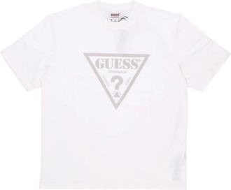 Guess Go Vintage Triangle Tee - - Tops - Herren - Wei&szlig; - XL