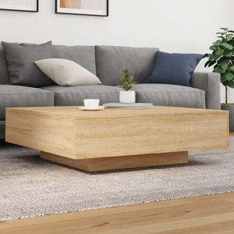 vidaXL Couchtisch Sonoma-Eiche 100x100x31 cm Holzwerkstoff - Vidaxl