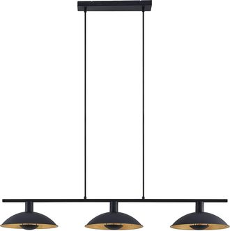 Lindby Pendelleuchte Narisara (Modern) in Schwarz aus Metall (3 flammig, E14) - Deckenlampe Esstischlampe Hängelampe Hängeleuchte Wohnzimmerleuchte