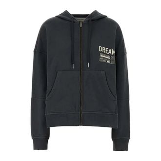 Golden Goose Baumwoll-Hoodie mit Logodruck - - Sweatshirts & Hoodies - Damen - Blau - M