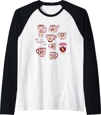 Disney Mickey & Pals Valentines Coffee Have a Brewtiful Day Raglan