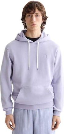 Scotch & Soda Essential Badge Logo Hooded Sweatshirt Capuche, Languid Lavender, L Homme