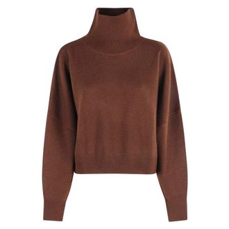 Loulou Studio Femme, Pulls, Brun, Taille: 40 FR Luke Stand Collar Sweater