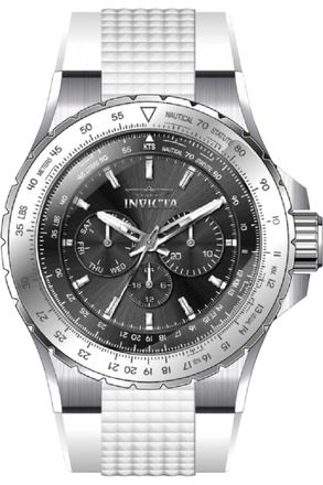 Invicta Aviator 50962 Herrenuhr - Quarzwerk - Edelstahl mit schwarzem Zifferblatt - 50 mm