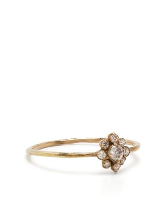 Isamu Noguchi bague Flower en or 14ct pavée de diamants