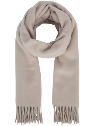 Loro Piana Kaschmirschal mit Logo-Stickerei - Nude