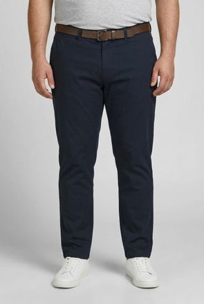 Jack & Jones Plus Size Chinohose JPSTMARCO ADAM BELTED CHINO PLS, Herren, Gr. 44 (5XL), L&auml;nge 34, schwarz navy, Web, Obermaterial: 98% Baumwolle, 2% Elasthan, JACK & JONES P
