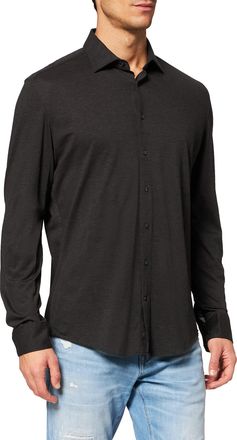 Seidensticker Herren 650460-37 Hemd, anthrazit, (Herstellergröße: 45)