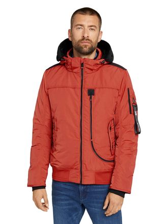 Tom Tailor Herren Blouson Jacke 1026750, 26006 - Chili Oil Red, M