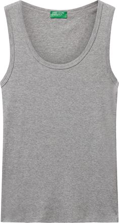 Benetton Damen Canotta 3ga2dh010 Unterhemd, grau, X-Large